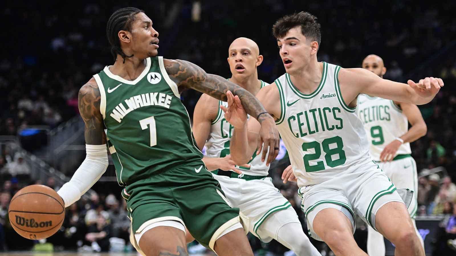 Bucks news: Kyle Kuzma savagely shades Jaylen Brown while shooting FTs