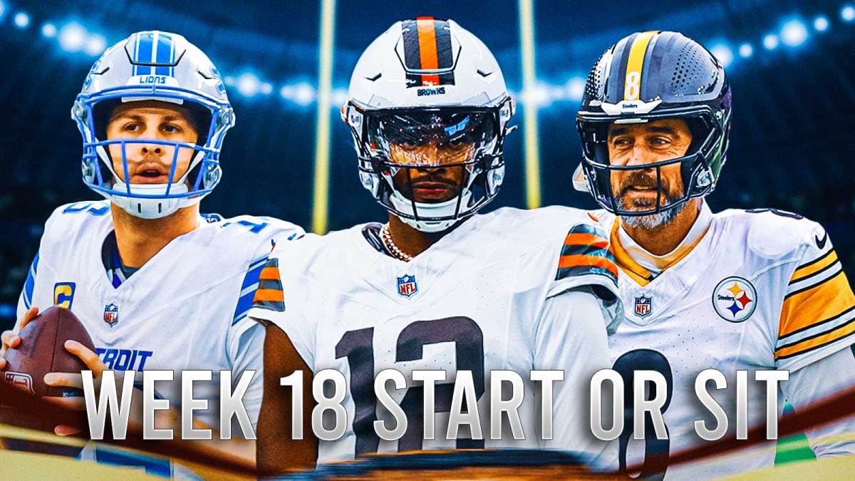 NFL Fantasy Football Week 18 2025 Start 'Em Sit 'Em: Quarterback