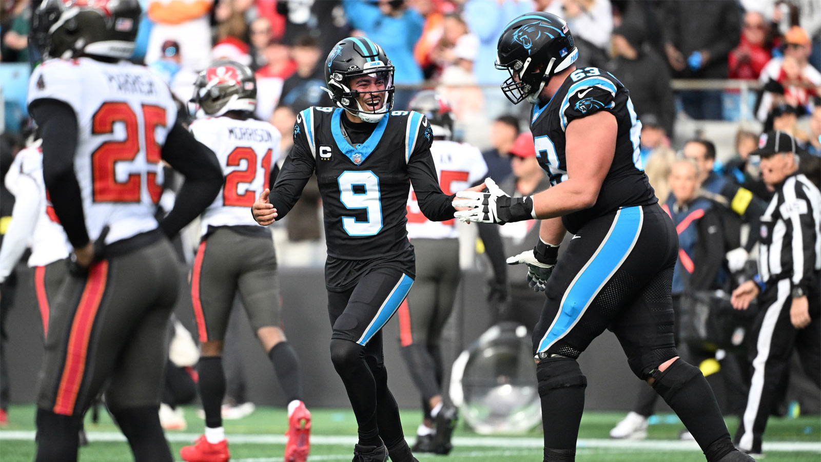 Panthers news: Carolina picks off Baker Mayfield to take control of ...