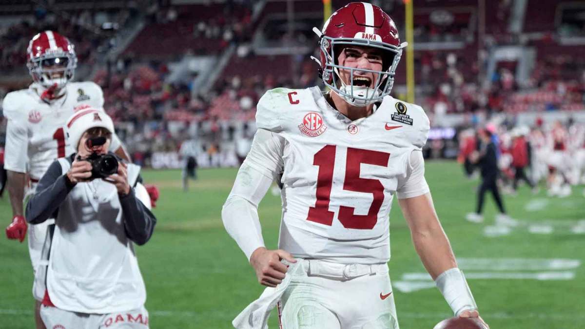 Alabama football news: Ty Simpson leaves Rose Bowl rout vs. Indiana ...