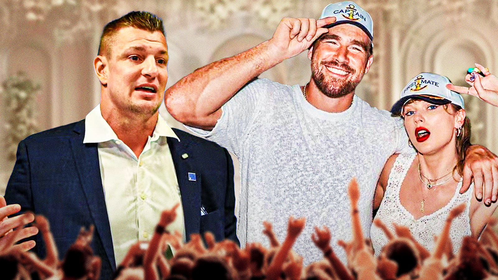 Rob Gronkowski's 'lips are sealed' on Travis Kelce, Taylor Swift's ...