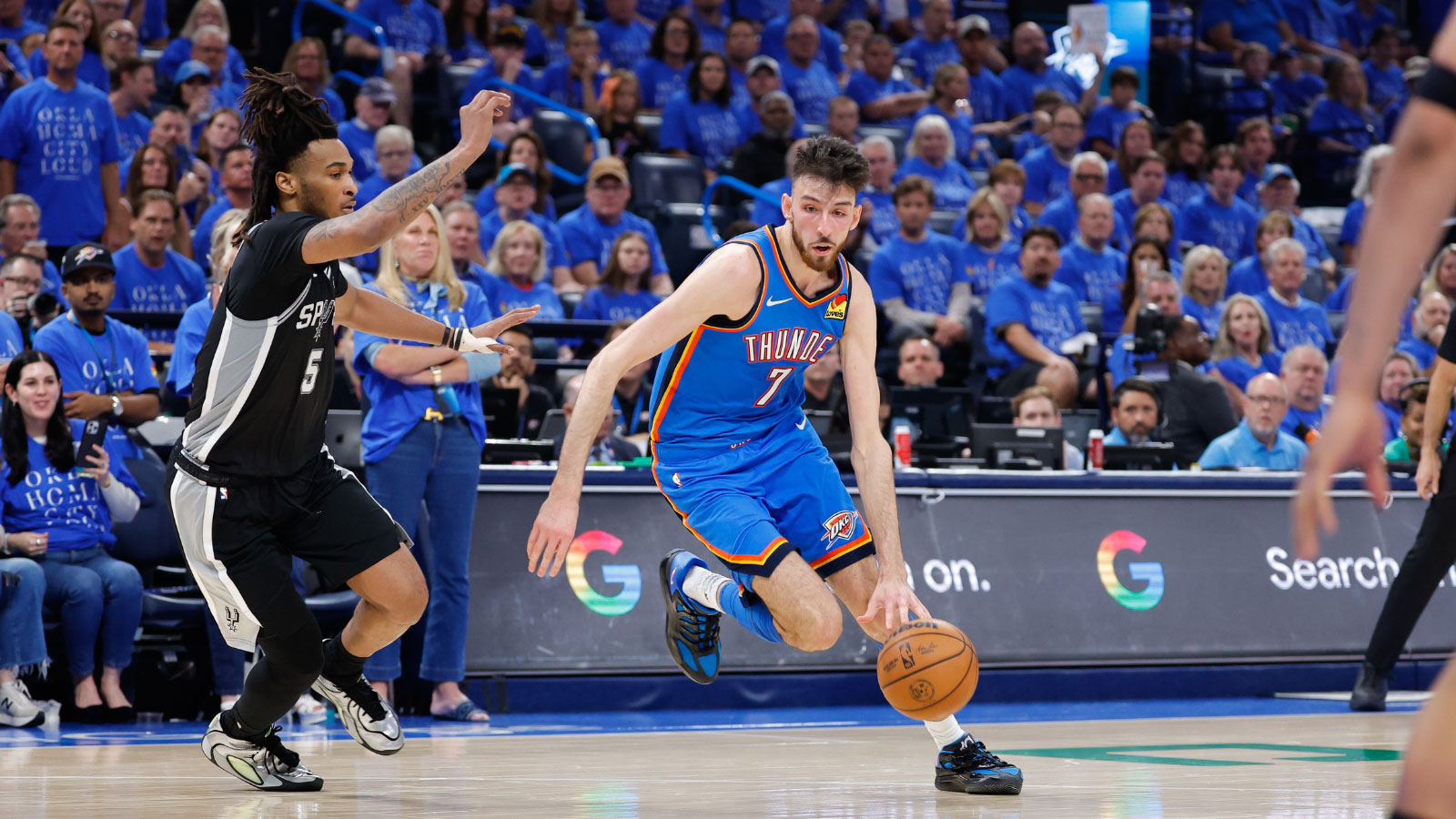 Thunder are totally screwed if Chet Holmgren gets punked by Victor ...