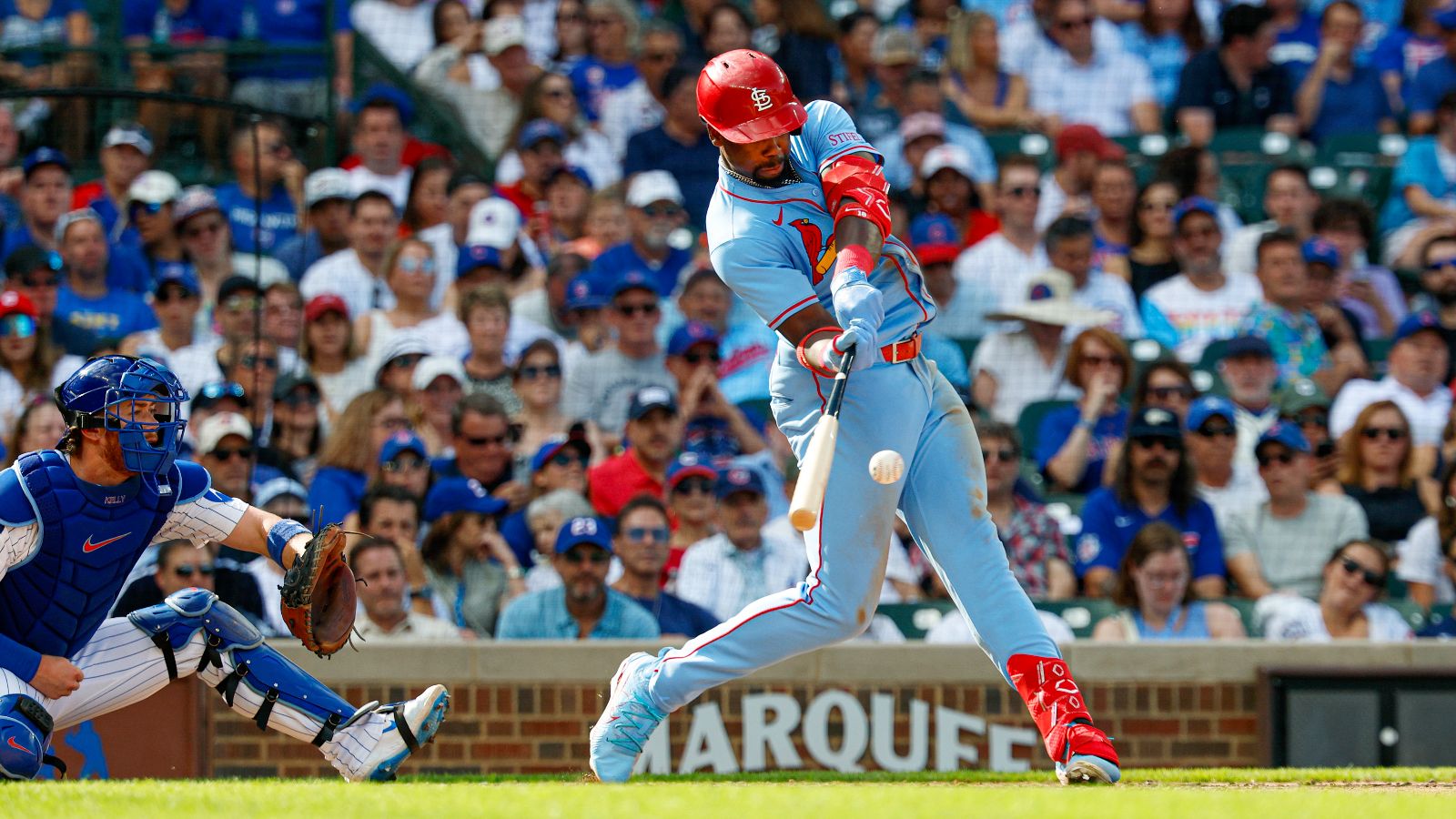 Cardinals for Cubs series with NSFW AI poster that fans hate