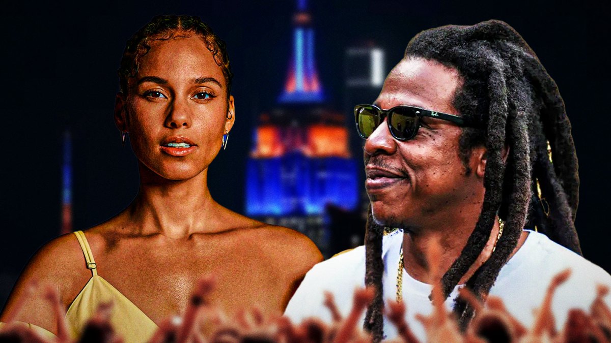 Knicks news: Watch throngs of New Yorkers belt out Jay-Z, Alicia Keys ...